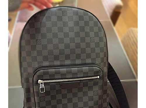 Рюкзак Louis Vuitton Josh Lv Луи Виттон Серая Шашк