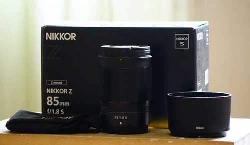 Nikon 85mm f/1.8S Nikkor Z 85f1.8Z Nikkor Z