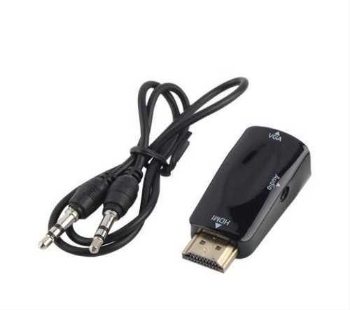 Переходник hdmi в VGA + audio