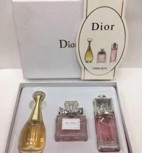 Парфюмерные наборы Dior, Chanel, Lancome 3x25ml-30