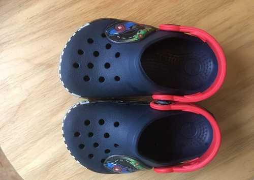 Светящиеся Сабо crocs оригинал для мальчика c7