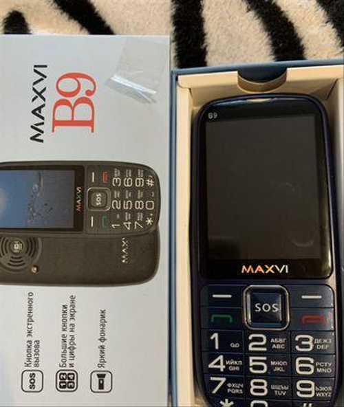 Мобильный телефон новый Maxvi B9