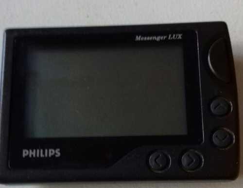 Пейджер philips Messenger LUX с чехлом. Винтаж