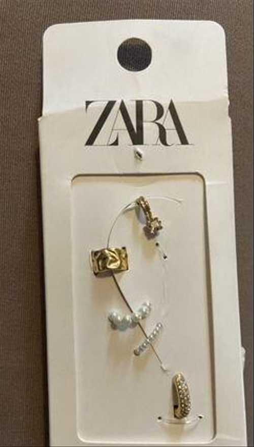 Серьги каффы zara