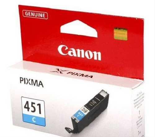Картридж canon CLI-451C голубой совместимый