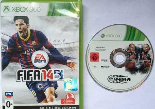 Игры для Xbox 360 - fifa 14 и EA MMA Sports