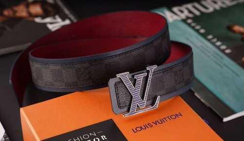 Ремень двусторонний пояс Louis Vuitton LV YSL Dior