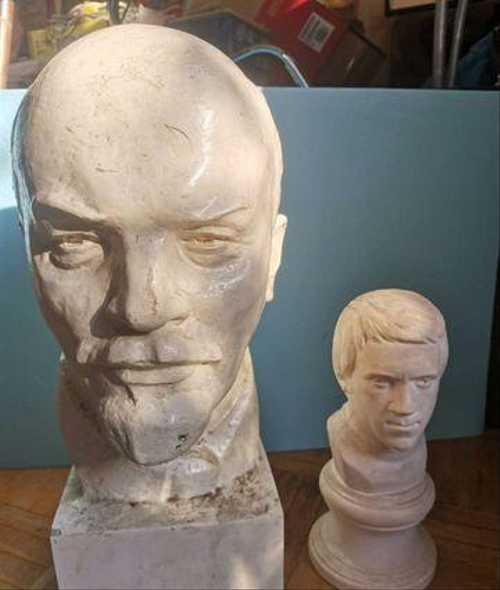 Бюст Ленин и Высоцкий отличное состояние