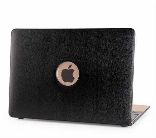 Чехол-Книжка Кожа-Пластик Для MacBook 12" Черный