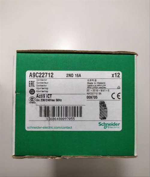 Schneider Electric A9C22712 iCT16A 230/240В ас 50Г