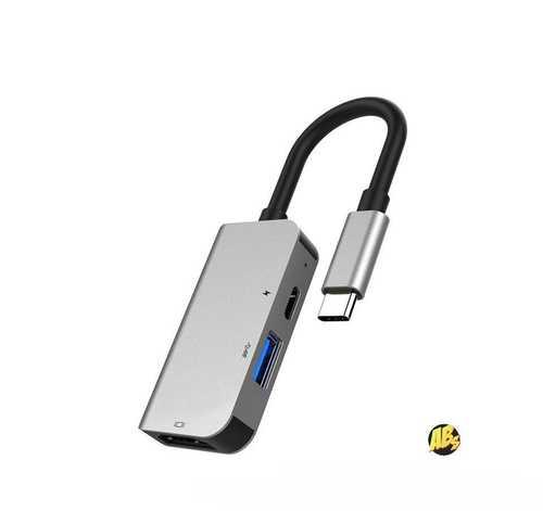 Адаптер для MacBook с USB-C на hdmi, USB и PD NEW