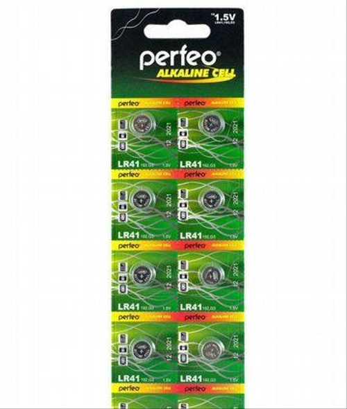 Батарейка Perfeo LR41/10BL Alkaline Cell 392A AG3