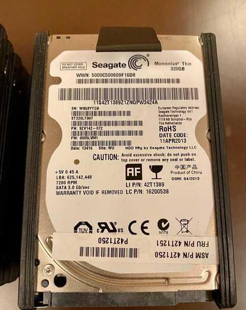 Жесткие диски б/у 320GB 7200RPM Seagate, Hitachi