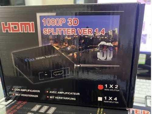 Разветвитель hdmi сплиттер 1x2 1080P 3D VER.1.4