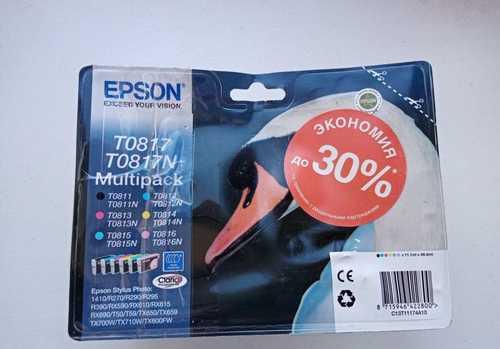 Картриджи Epson T0817 T0817N Multipack