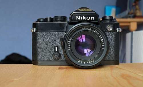 Пленочный Nikon FE + Nikon Series E 50mm f1.8