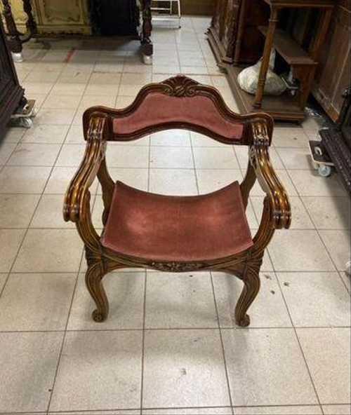 Старинное Итальянское Курульное кресло