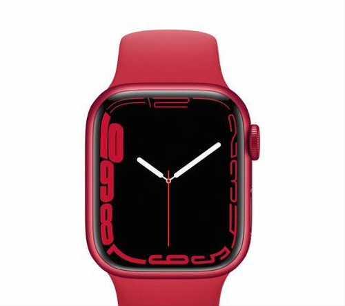 Apple Watch 7 41mm Red Aluminum Sport Band