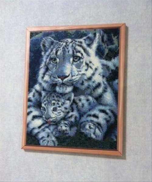 Картина "Тигрица и тигренок"