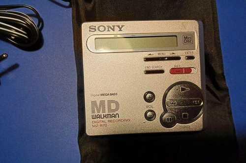 Минидисковый плеер Sony плюс диски