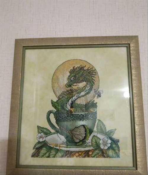 Картина крестиком дракон
