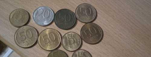 Монеты СССР копейки, рубли, сотни