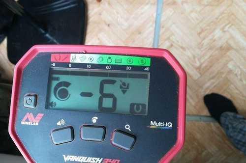 Металлоискатель minelab vanquish 340 бу два месяца