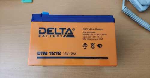 Аккумулятор delta 12v 12ah