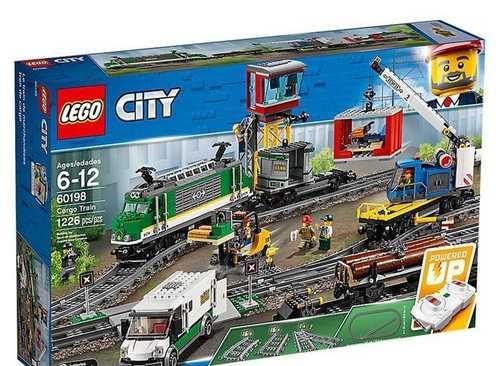 Lego City Лего 60198 Товарный поезд, Новый