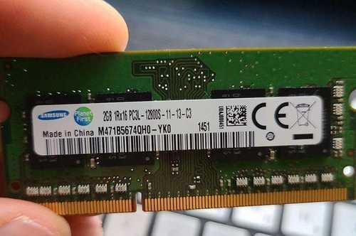 Память sodimm Samsung (M471B5674QH0-YK0D0) 2 гб