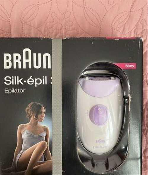Новый Эпилятор Braun 3170 Silk-epil 3 белый/лиловы