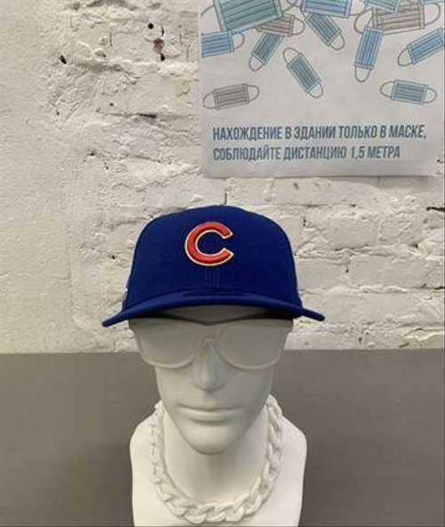 Новая кепка Chicago Cubs синего цвета на New Era