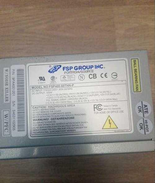 Блок питания fps 400w