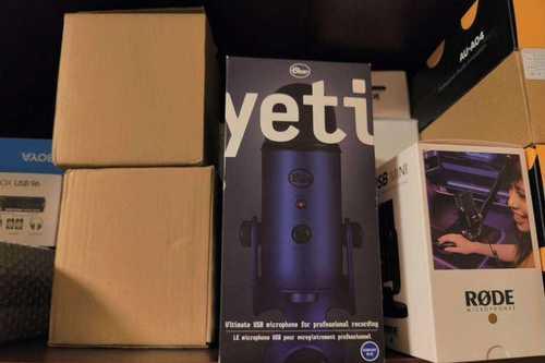 Микрофон Blue Yeti Midnight. Абсолютно Новый