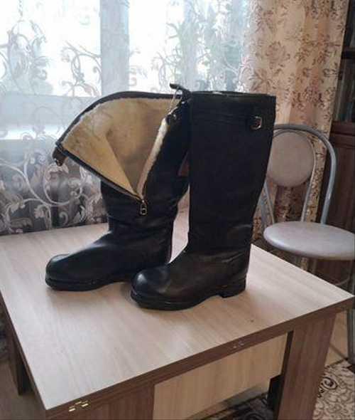 Сапоги кирзовые на меху, мужские