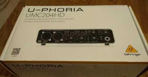 Звуковая карта behringer umc204hd