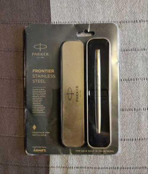 Новая перьевая ручка Parker Frontier F12 St.steel
