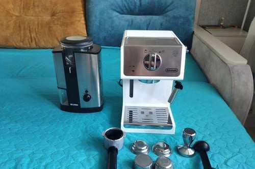 Кофемашина delonghi ECP33.21.W кофемолка bork J701