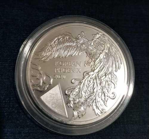 South Korea 1oz Silver Phoenix, Южнокорейский Фени