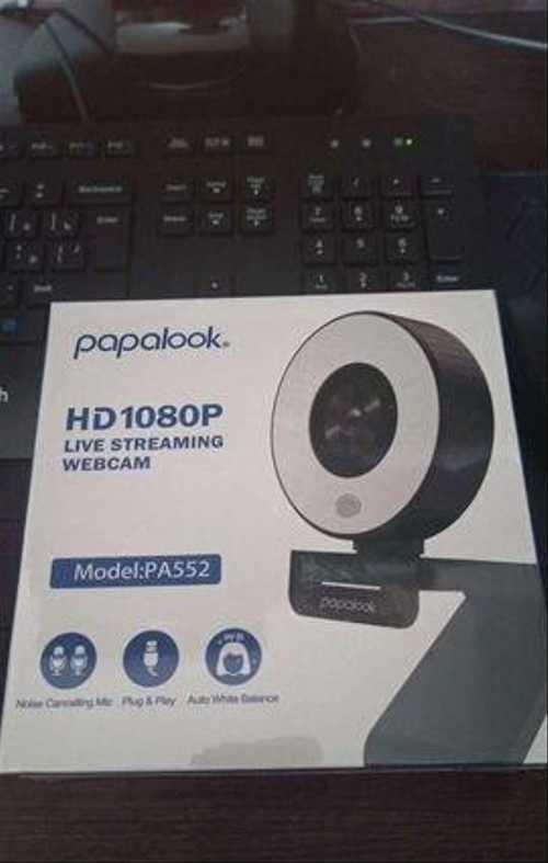 Веб-камера papalook PA552, HD 1080P
