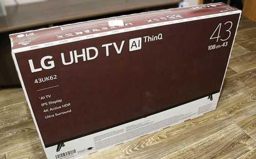 Телевизор Новый UltraHD 4K LG 43UK62 Smart wifi