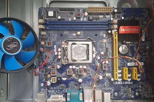Мать Foxconn h61mxv + проц Intel Core is 2300