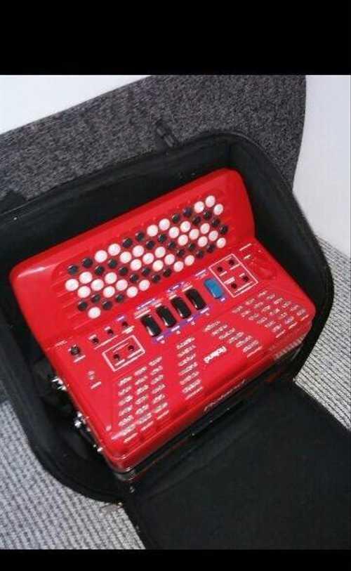Электронный баян, кнопочный аккордеон Roland fr-1x