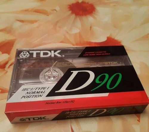 Аудиокассета TDK D 90.Новая