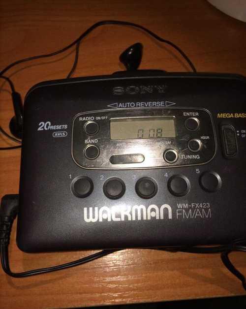 Кассетный плеер Sony Walkman wm-fx423