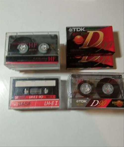 Аудиокассеты TDK D90, Basf LH-EI, Sony Hi-Fi 90