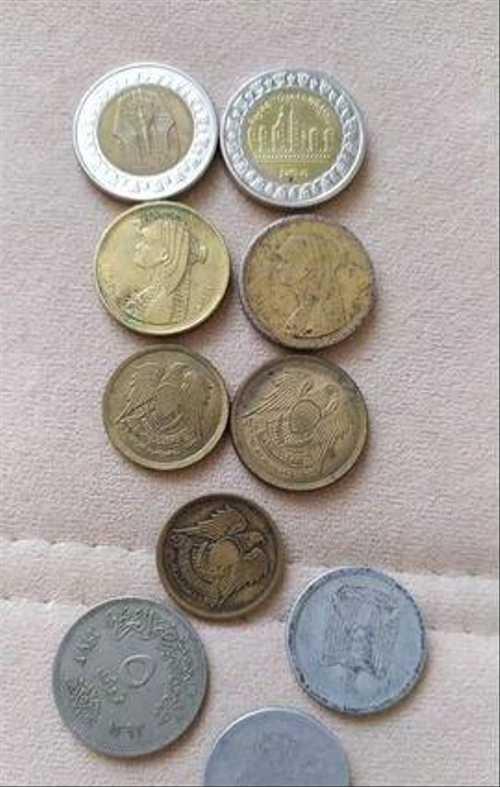 Продам монеты Египет, Тайланд, Турция, Кахзахстан