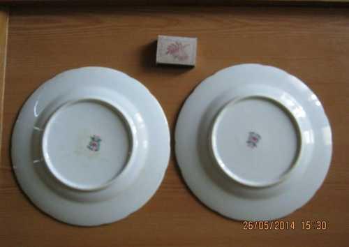Две Японские Старинные фарфоровые тарелки Китай