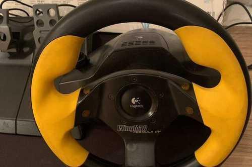 Игровой руль с педалями logitech WingMan formula g