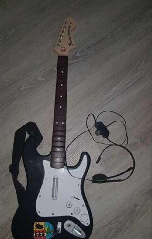 Гитара серии Rock band Xbox one +гарнитура